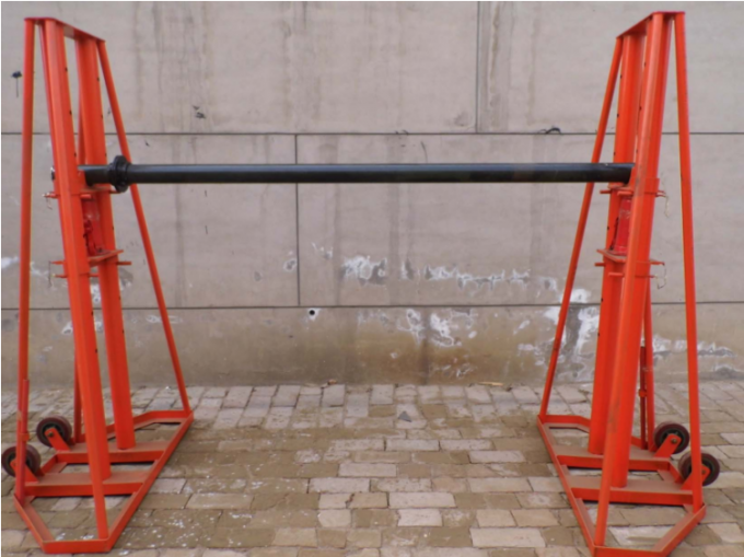 Free - Standing Cable Drum Jacks 219Kg Manual Hydraulic Reel Jack Stands