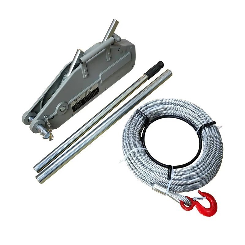 Manual Wire Rope Lever Pulling Hoist Hand Winch Puller Dengan Aluminium ...